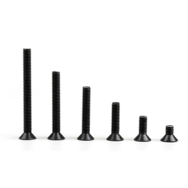 Inertia Steel Screws, Flat Head, M3x4 (10) – Dollar Hobbyz