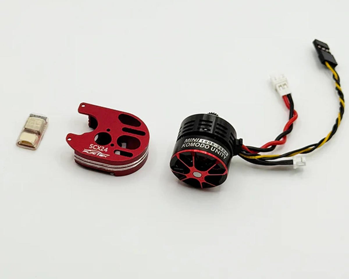 SCX24 Mini Komodo Unity 2-in-1 Micro FOC Brushless System, 2500kV ...