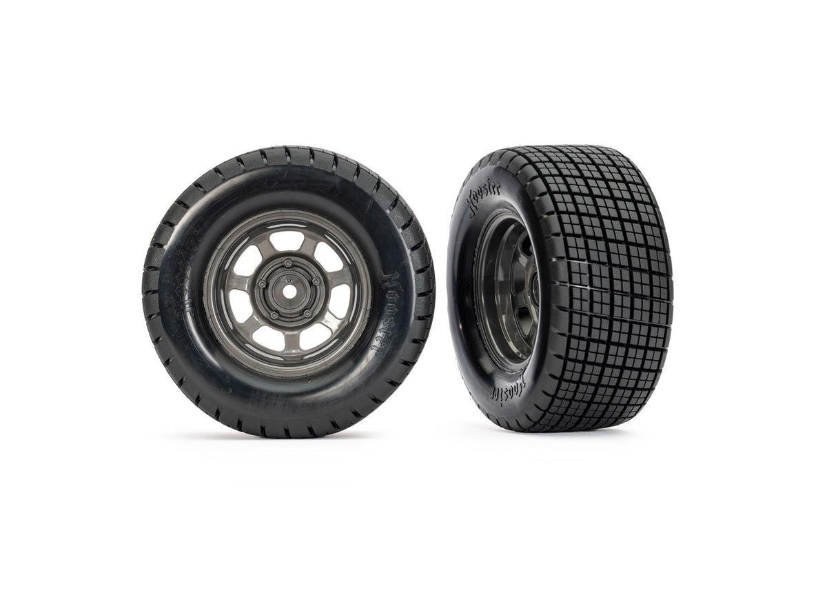 Hoosier Dirt Oval Front Pre-Glued Tires, Gray (2) – Dollar Hobbyz