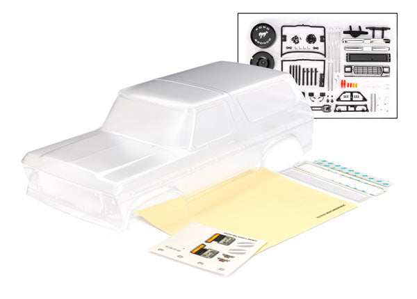 Complete Ford Bronco (1979) Clear Body – Dollar Hobbyz